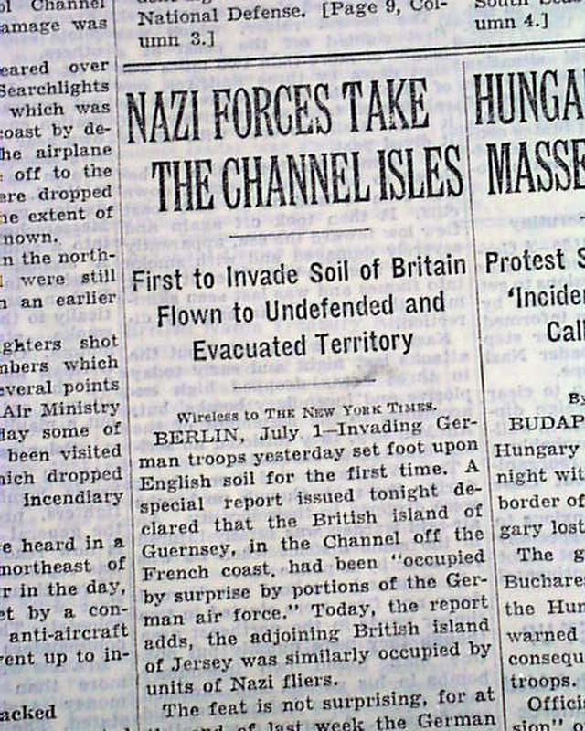 GUERNSEY German Occupation of the Channel Islands NAZIS Takeover 1940 ...