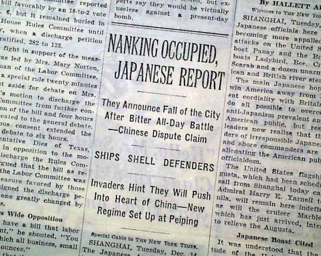 NANKING RAPE MASSACRE China Japanese & USS Panay Incident 1937 Old ...