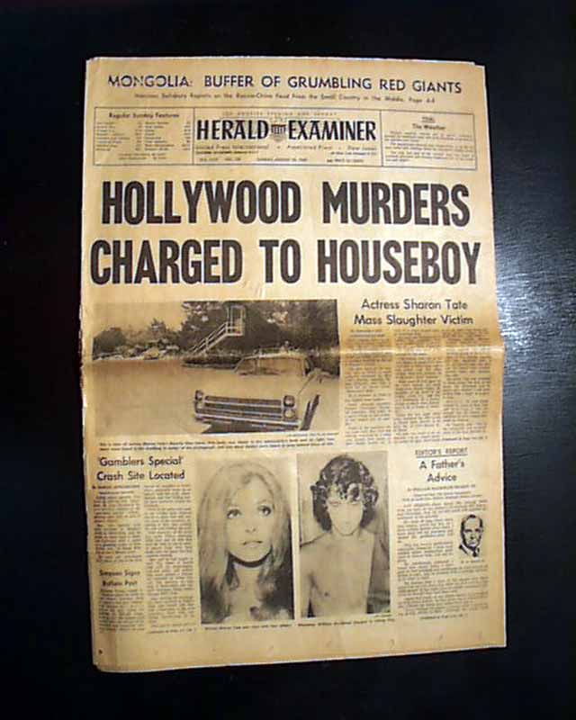 Best CHARLES MANSON FAMILY Sharon Tate Hollywood MURDERS Photos 1969 ...
